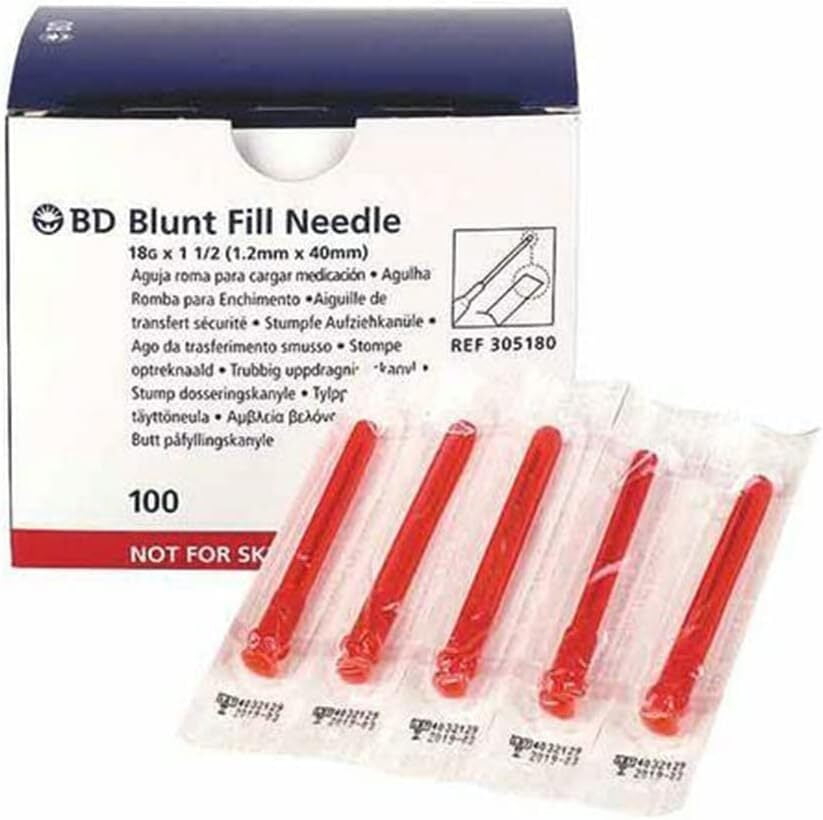 aguja relleno roma 18G x 1"